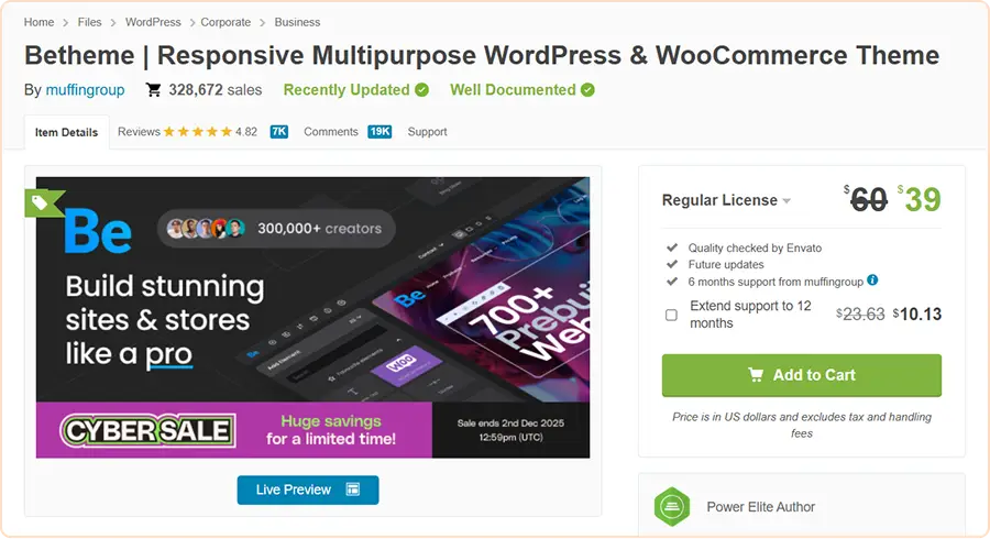 Envato Cyber Monday & Black Friday Deals 2025: 30-50% Off
