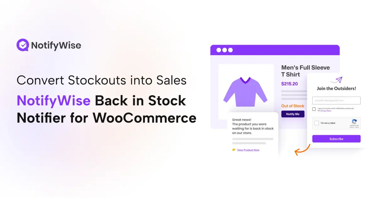 NotifyWise Back in Stock Notifier for WooCommerce
